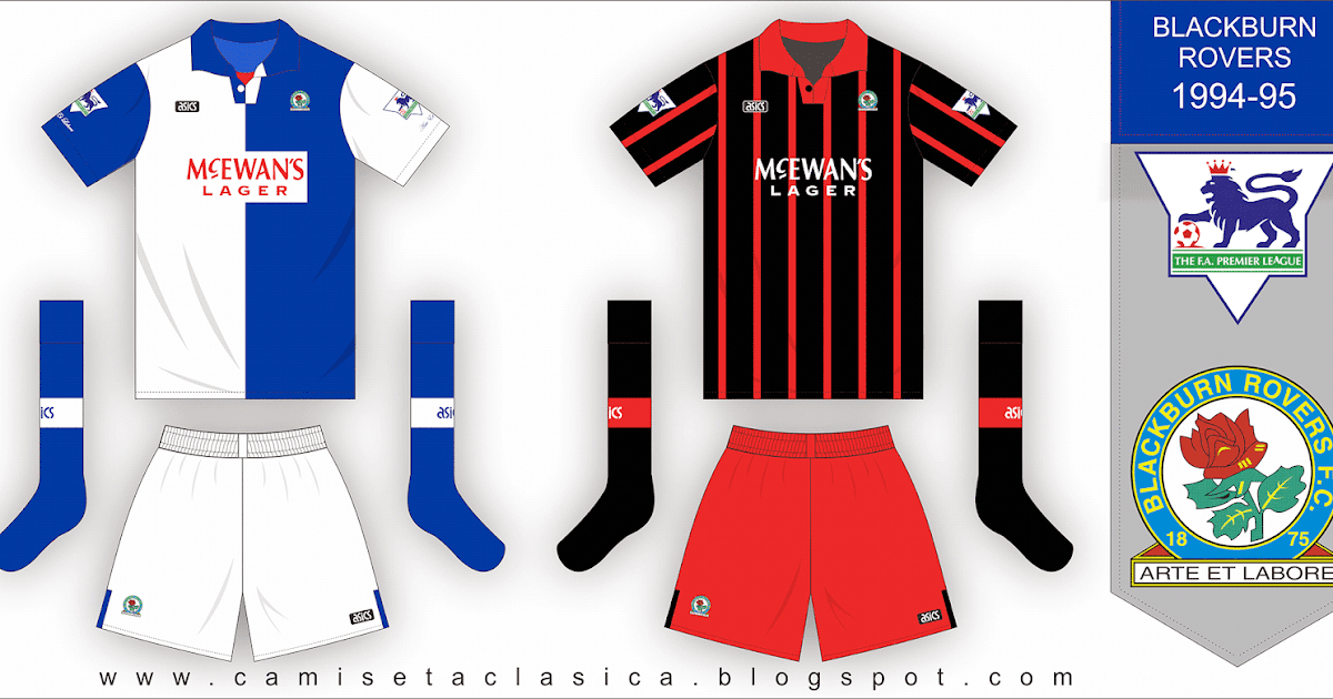 Blackburn Rovers 1994-95 - Camiseta clasica