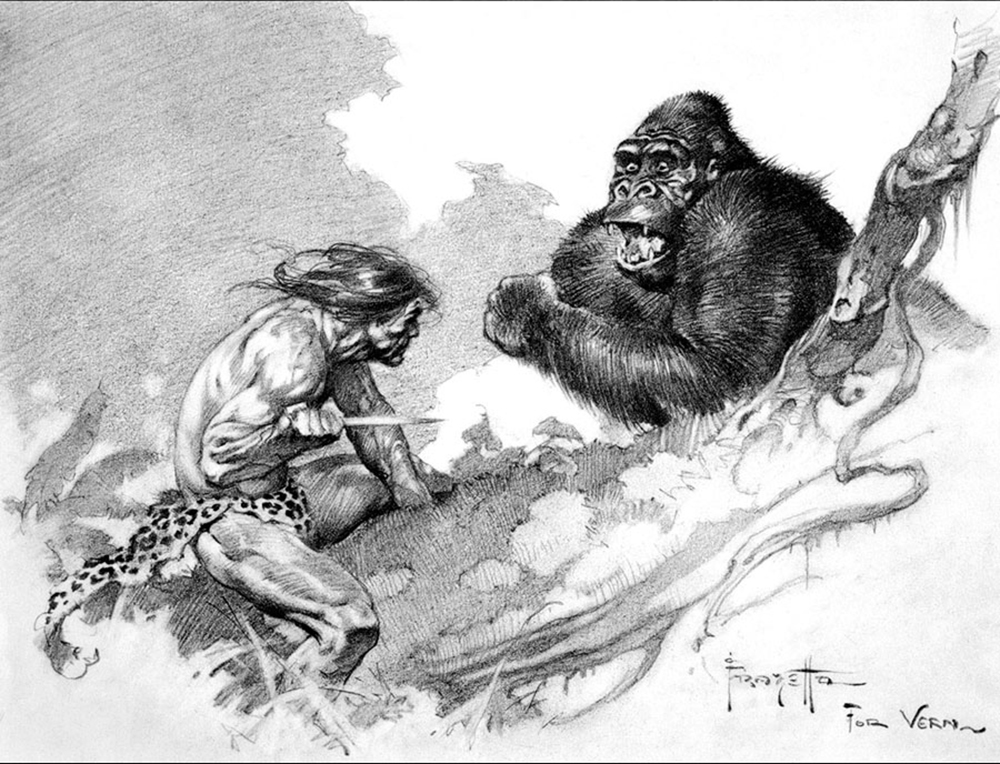 Fantasy Ward: Sketch Work: the drawings of Frank Frazetta
