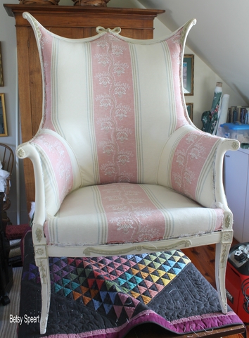 Betsy Speert's Blog: Upholstering the Inside Back of a Chair: Chapter 3