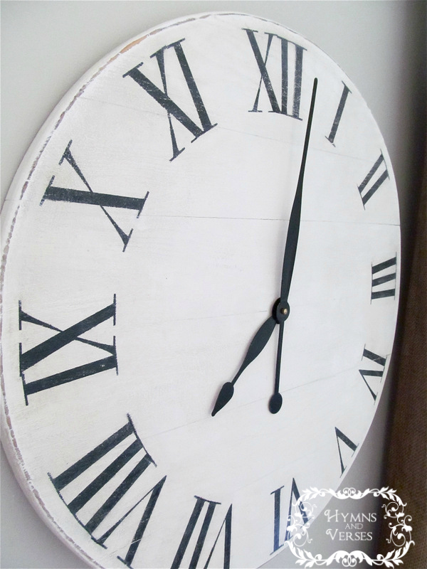 Knock Off Ballard Designs Wall Clock for under $15 | Hymns and Verses