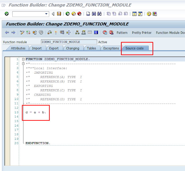 Function Module in SAP ABAP