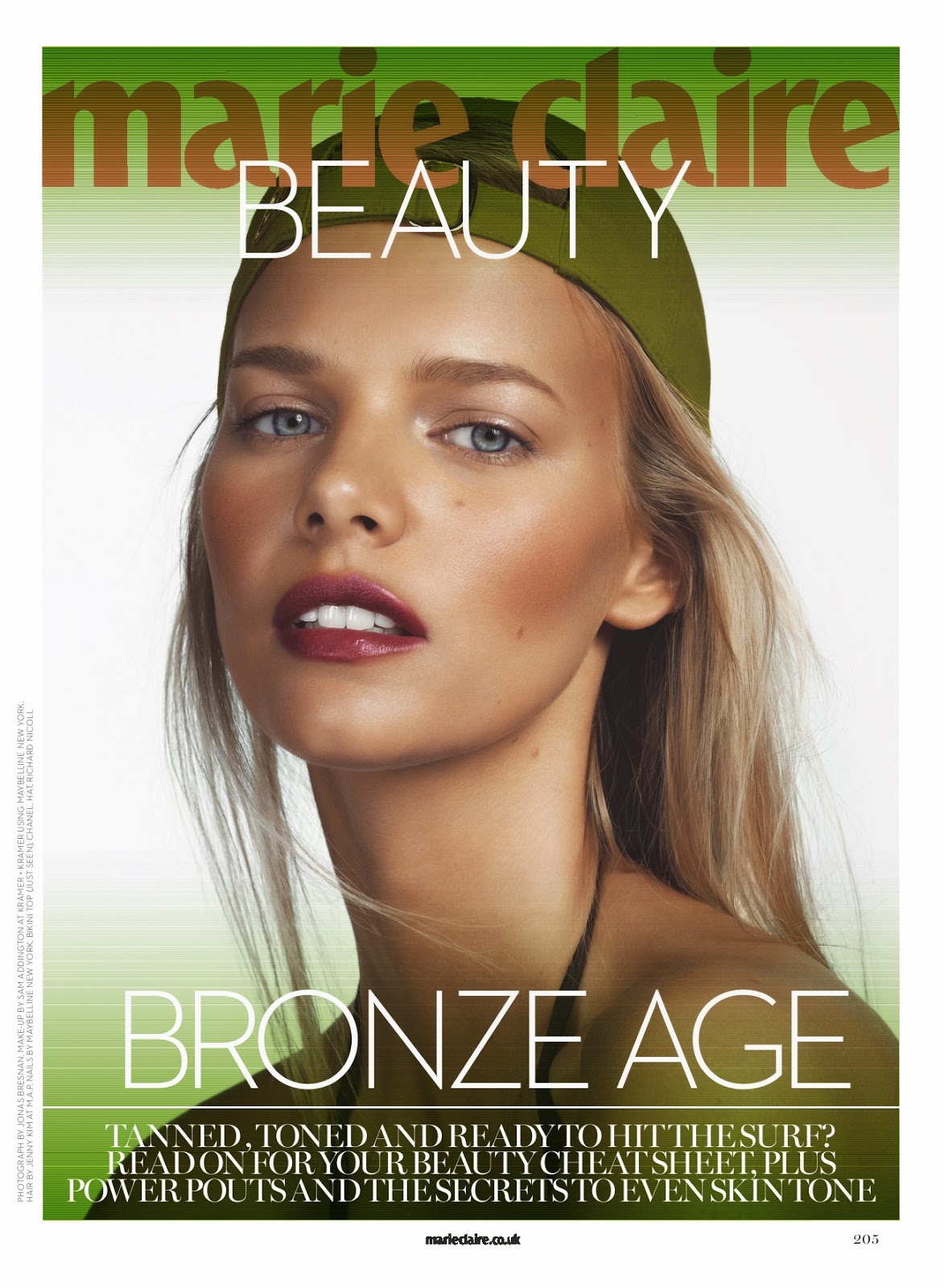 Duchess Dior: "Glow, Girl" Marloes Horst for Marie Claire UK May 2015