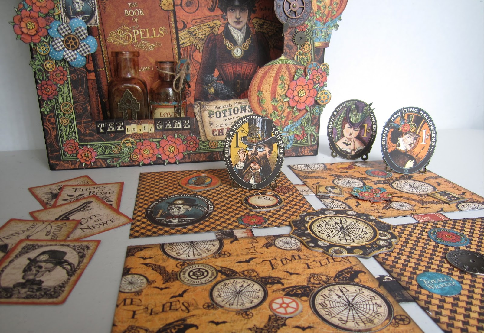 Paperiah: Graphic 45 Steampunk Spells Matchbook Box