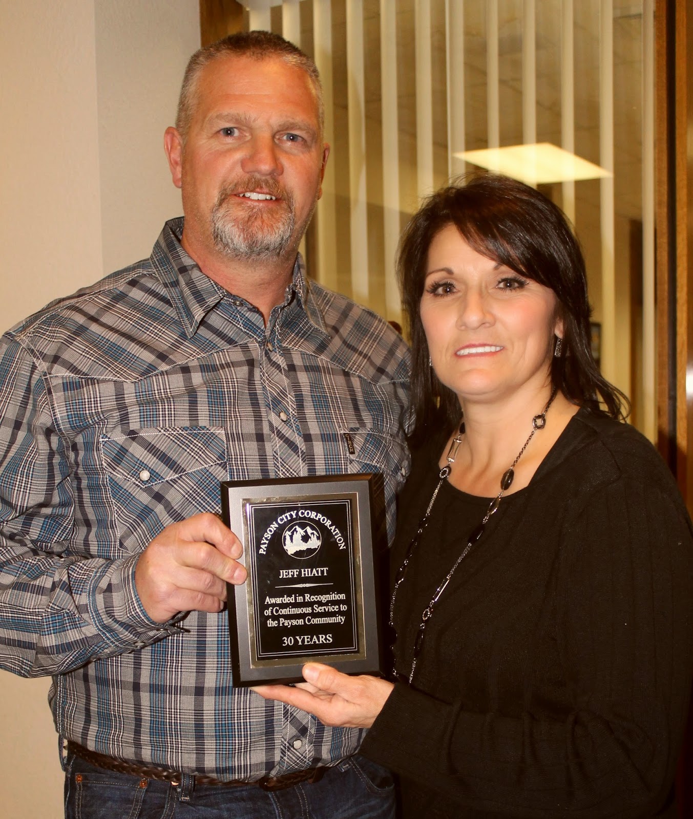 The Payson Chronicle: Jeff Hiatt Honored by Payson City