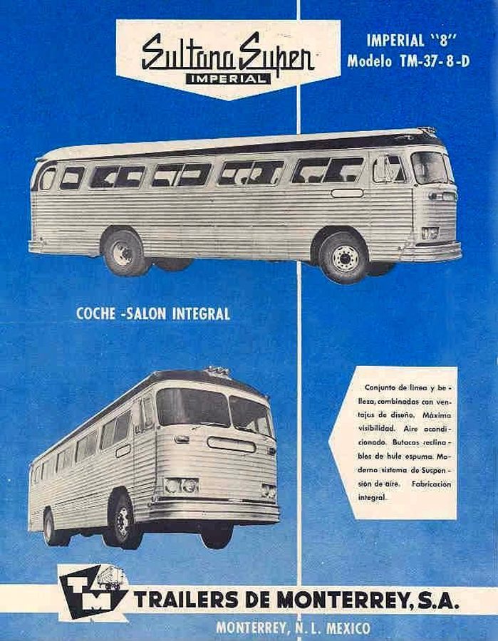 transpress nz: 1959 Sultana Imperial 8 model TM37-8D bus