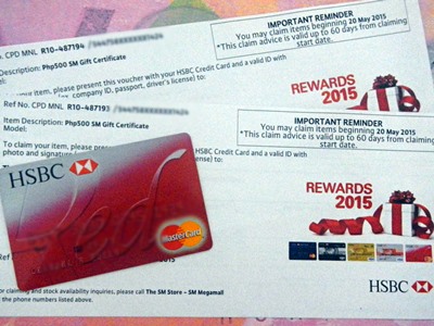 A Woman Remembers: Enjoying HSBC credit card rewards