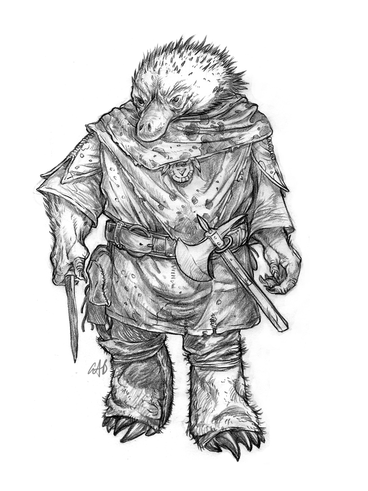 The DOODLES, DESIGNS, and aRT of CHRISTOPHER BURDETT: Beastly Thug