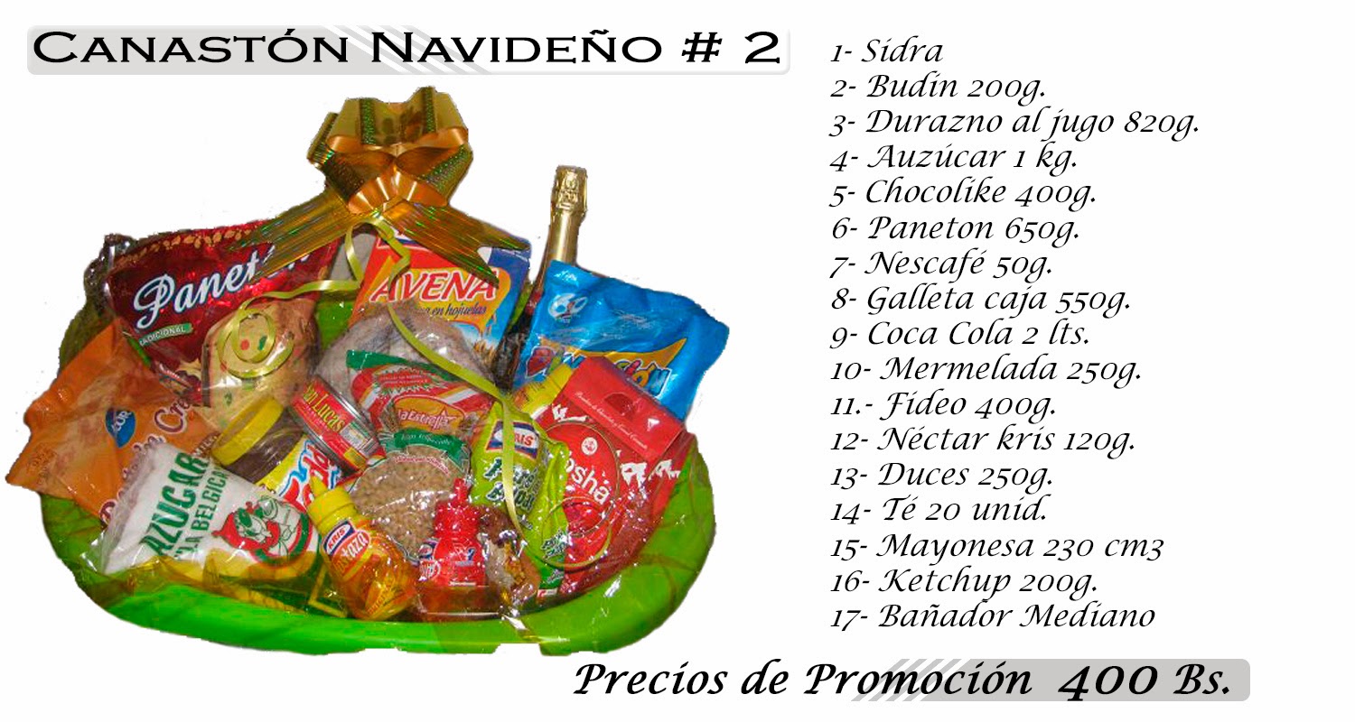 ELIGE TU CANASTÓN NAVIDEÑO 2013 ~ VENTABOL S.A.