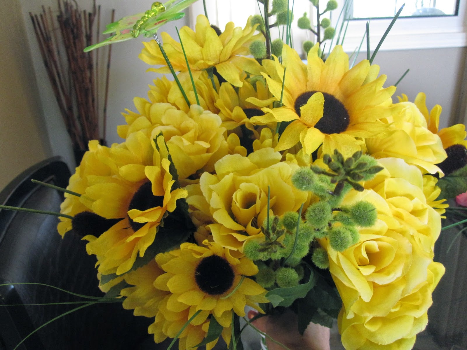 Flowers On The Roof: How to Make an Artificial Silk Flower Arrangement ...