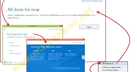 Free Upgrade to Windows 10 prompt appears