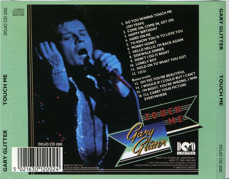 ENTRE MUSICA: GARY GLITTER - Touch me (1973)