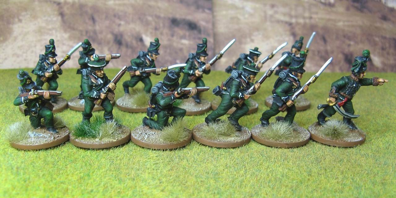 Analogue Hobbies: From DaveD: 28mm Napoleonic 95th Rifles (60 points)