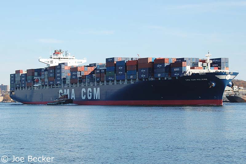Navios em Paranaguá: "CMA CGM Bizet" segunda escala em Paranaguá