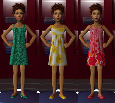 Birdgurl's Sims 2 Creations: Child Female Dress Collection 2