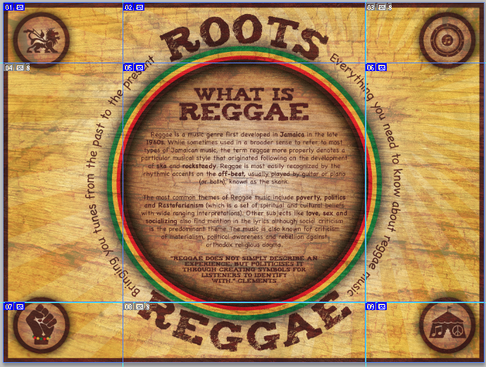 Design Practice: HISTORY OF REGGAE - PAGES UPDATE