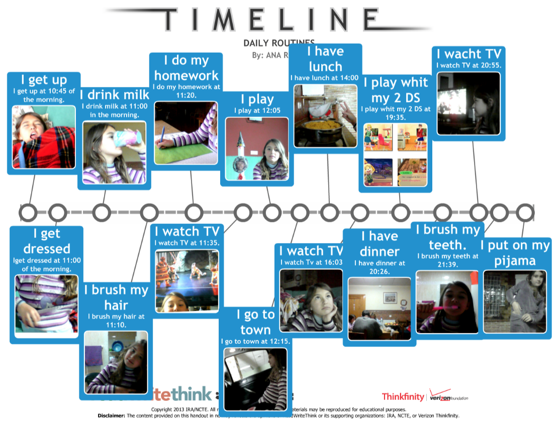 OUR ENGLISH CLASS: Challenge 19: Timeline