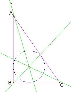 Lineas notables de un triangulo: Bisectriz
