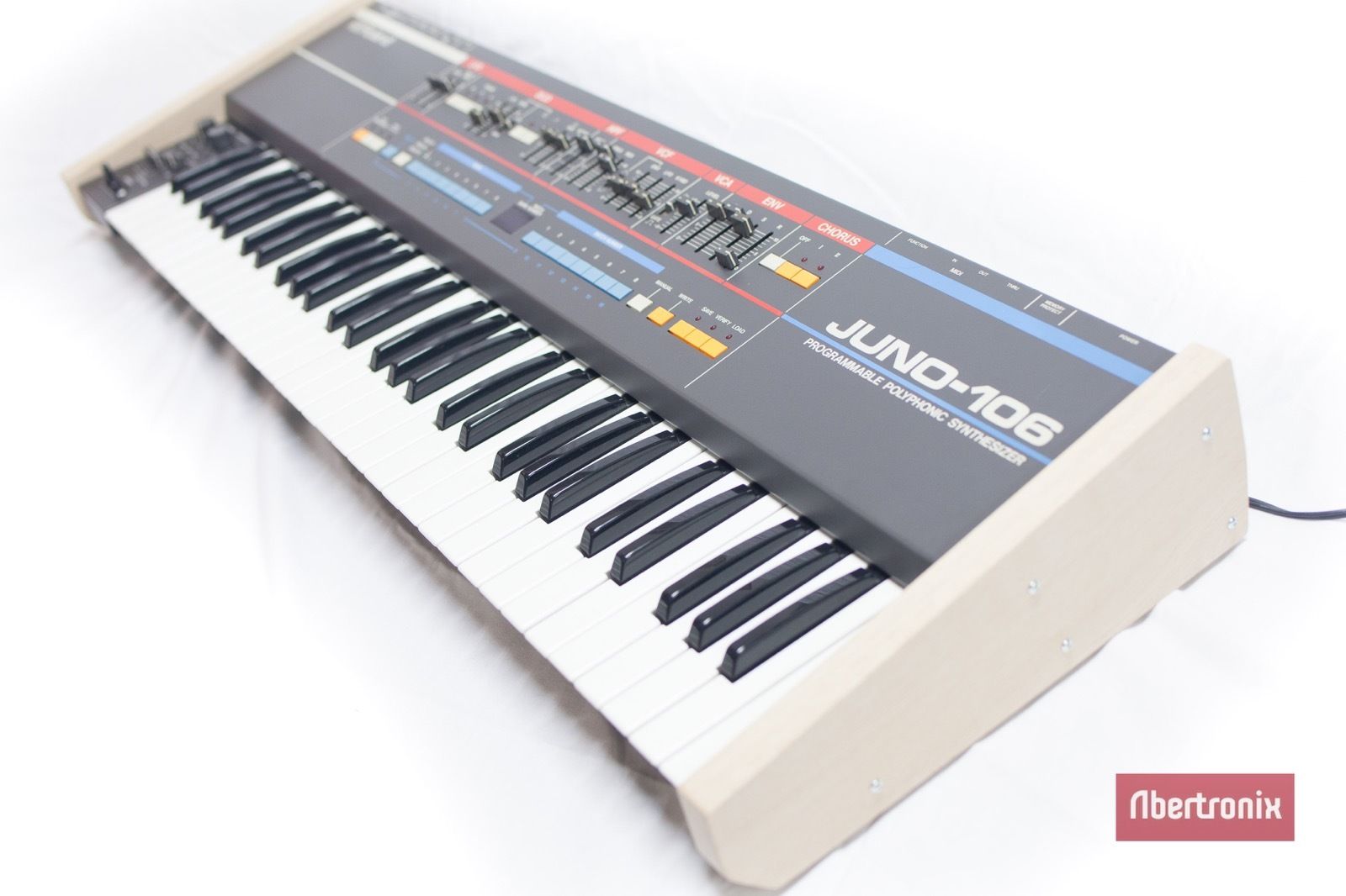 MATRIXSYNTH: Roland Juno 106 SN 440323 w/ Custom Light Wood Side Panels