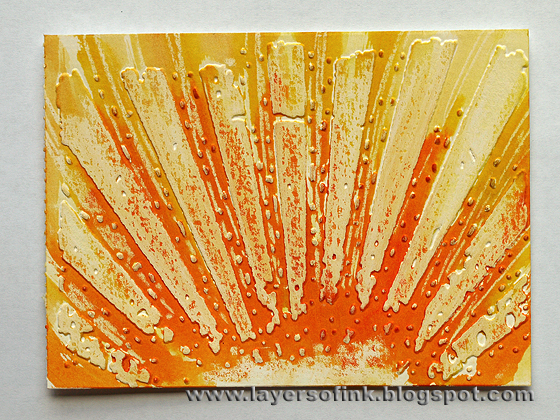 Layers of ink: Dry Embossed Wax Resist Tutorial