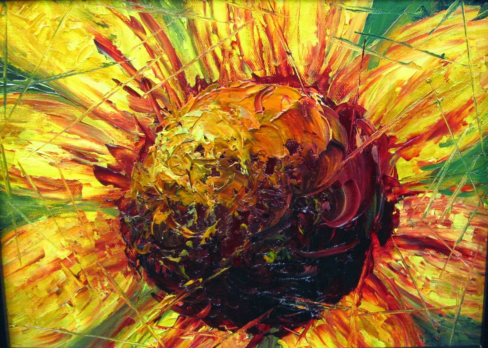 5 Excellent sunflower painting abstract art You Can Save It Free Of ...