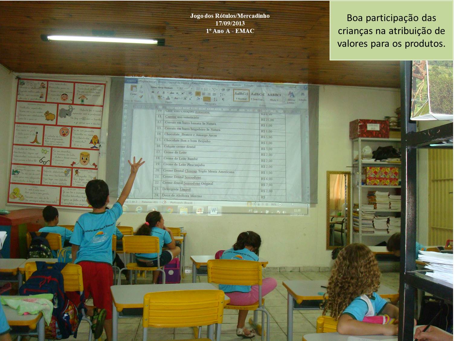 Pacto pela alfabetização na idade certa - EMAC: Jogo dos Rótulos/Mercadinho
