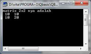 jenis jenis array pada qbasic