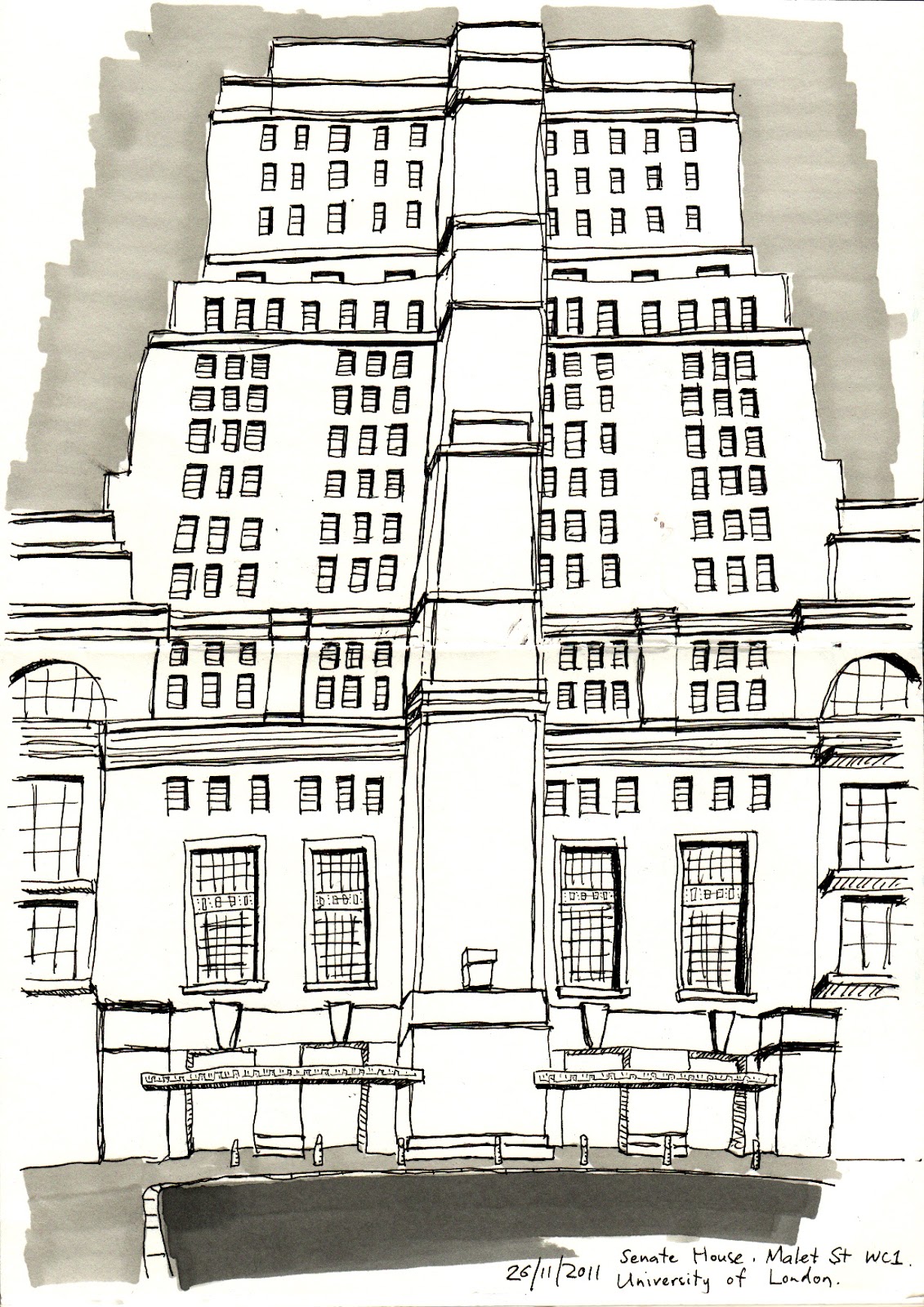 i sketch london: Senate House