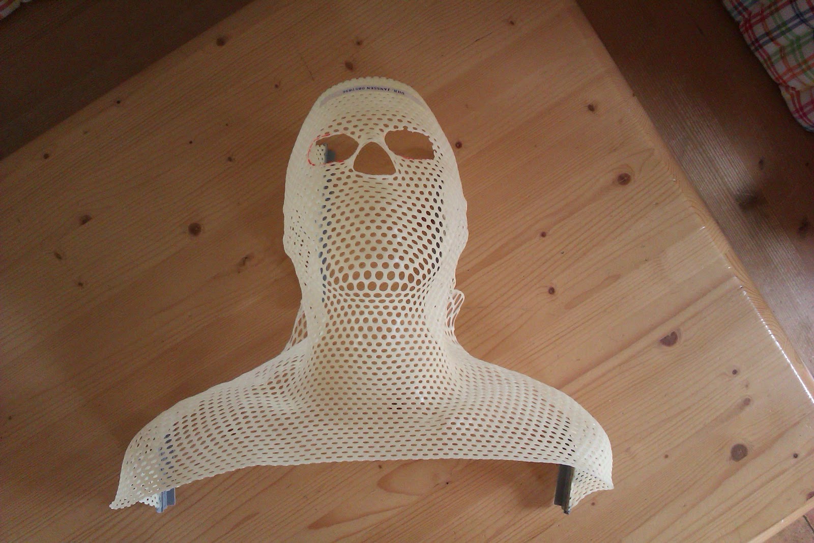 Jéfrem Janssen: Masker en CT-scan.