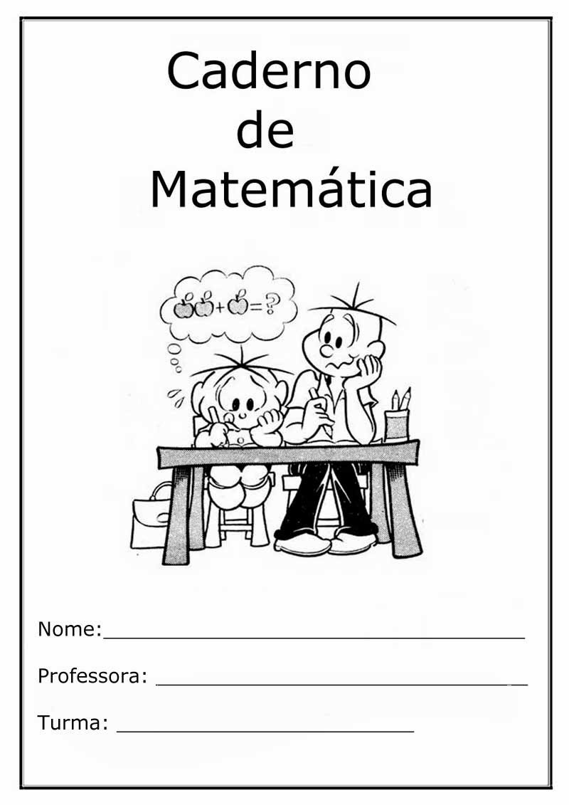 Educar X: Capas para caderno de matemática