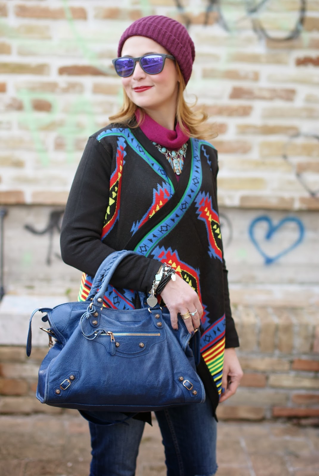 Colorful aztec street style | Fashion and Cookies - fashion and beauty blog