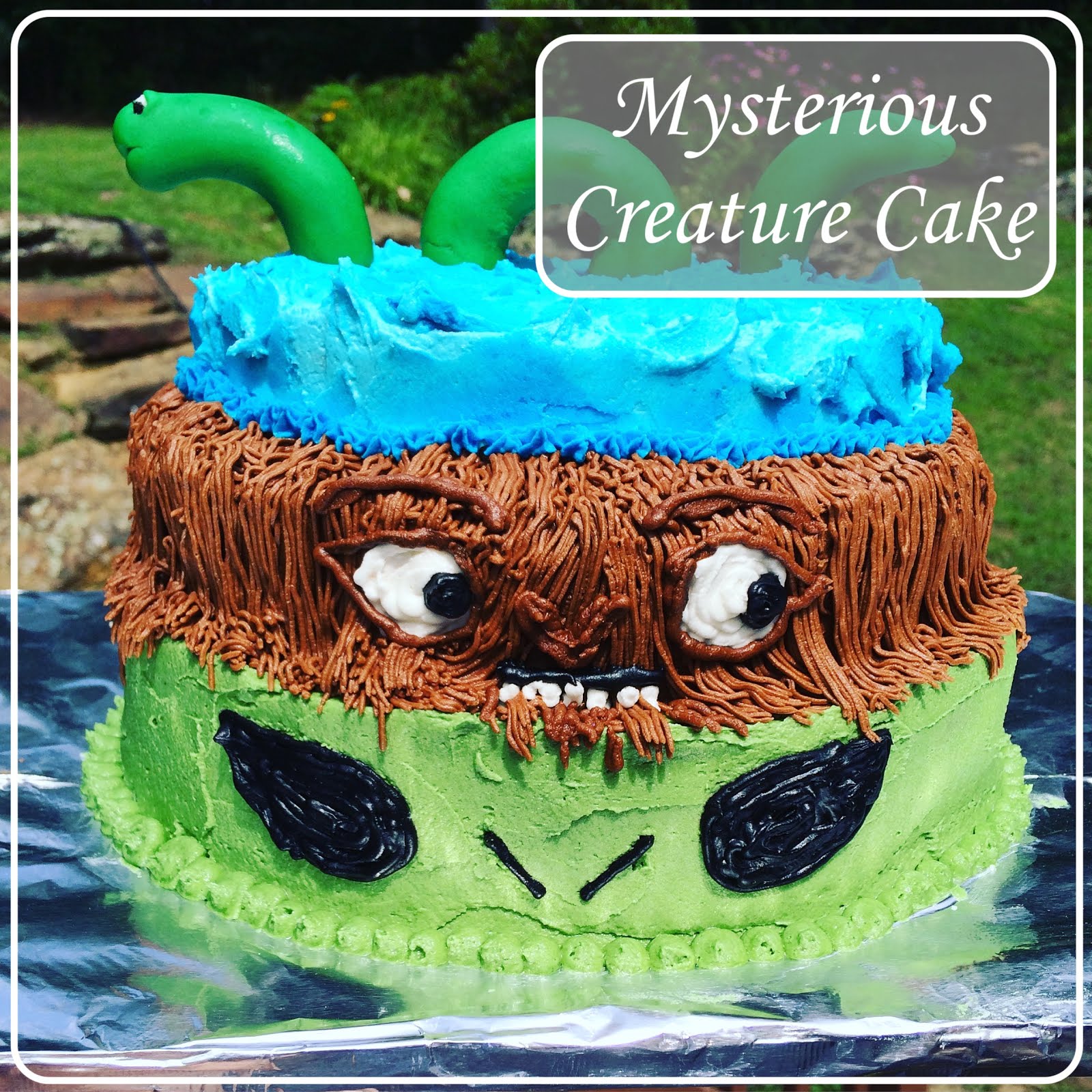 Home-Cooked & Handmade: Mysterious Creatures Birthday Cake