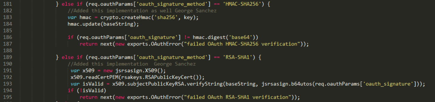 Oauth 1 0a Request Signing And Verification Hmac Sha1 Hmac Sha256