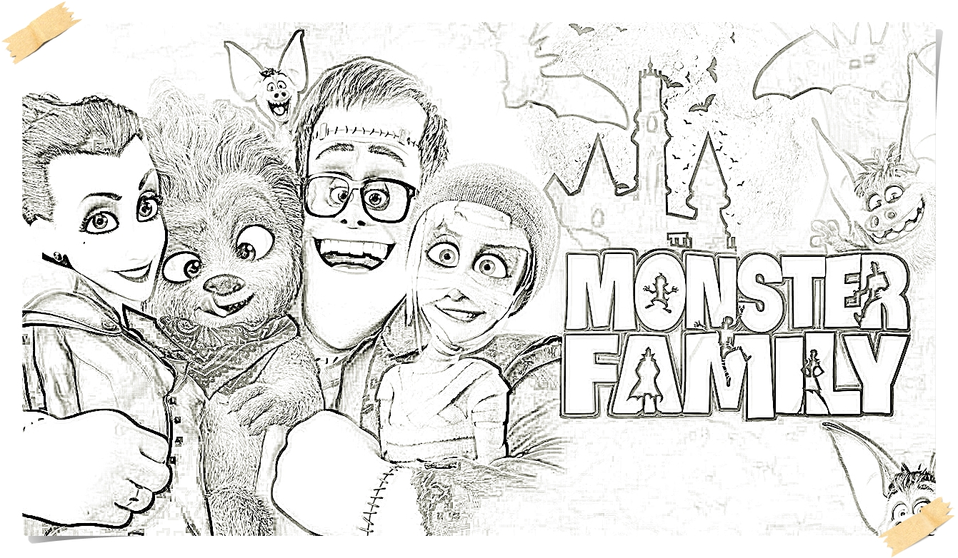 Monster Family Coloring Pages Coloring Pages