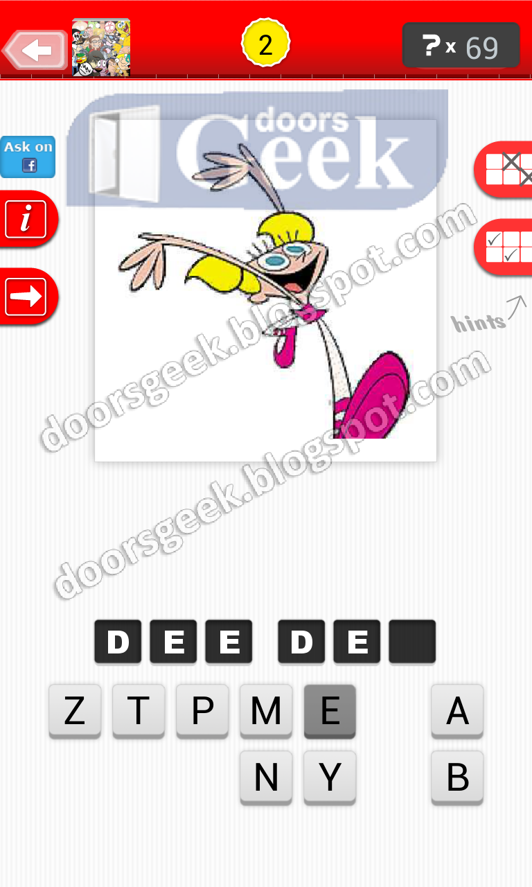 Guess The Cartoon Level 4-2 ~ Doors Geek