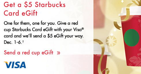FREE IS MY LIFE: Send a Starbucks eGift using a Visa® card and get a ...