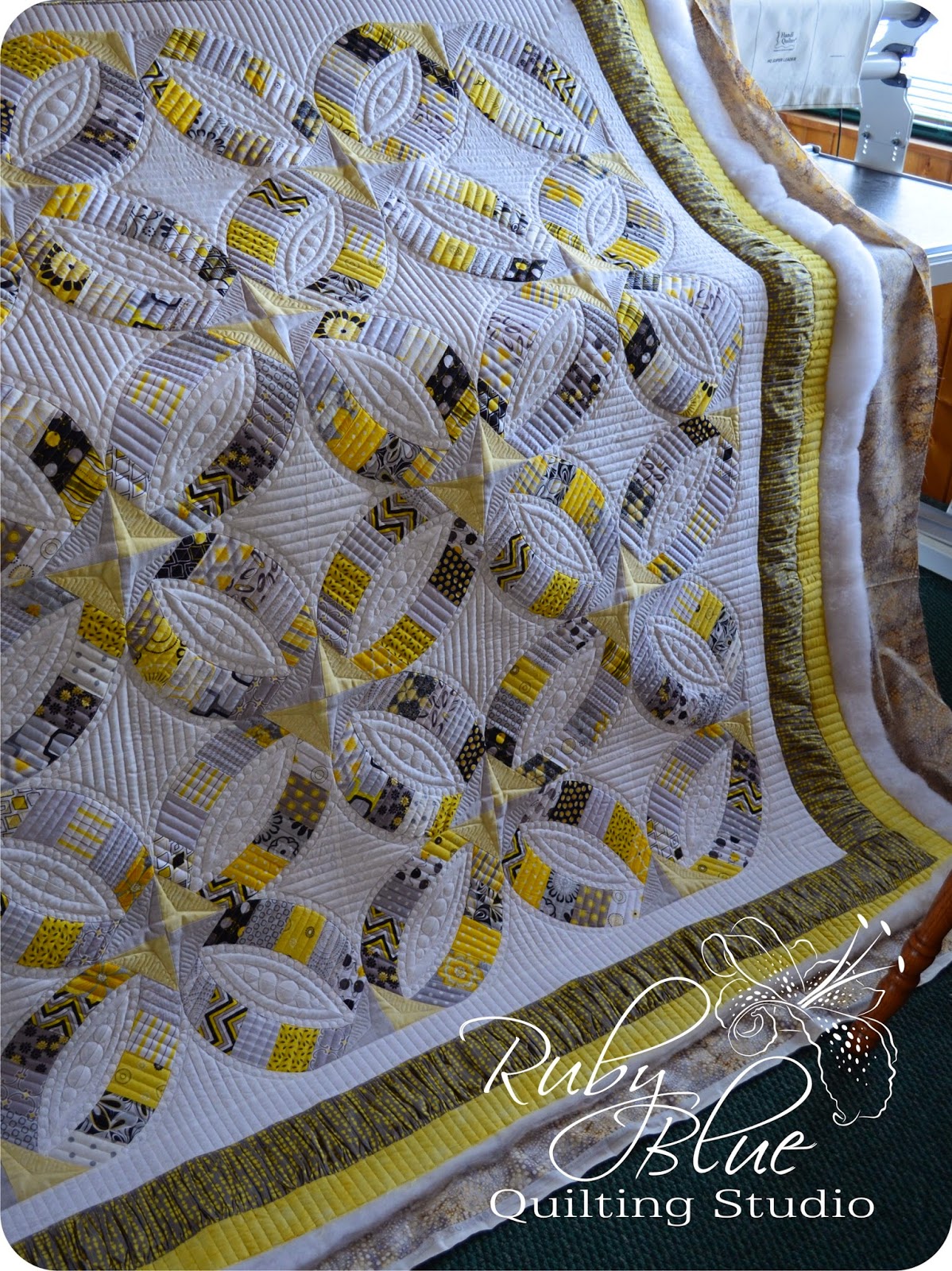 Ruby Blue Quilting Studio: Machine Quilting: Metro Rings