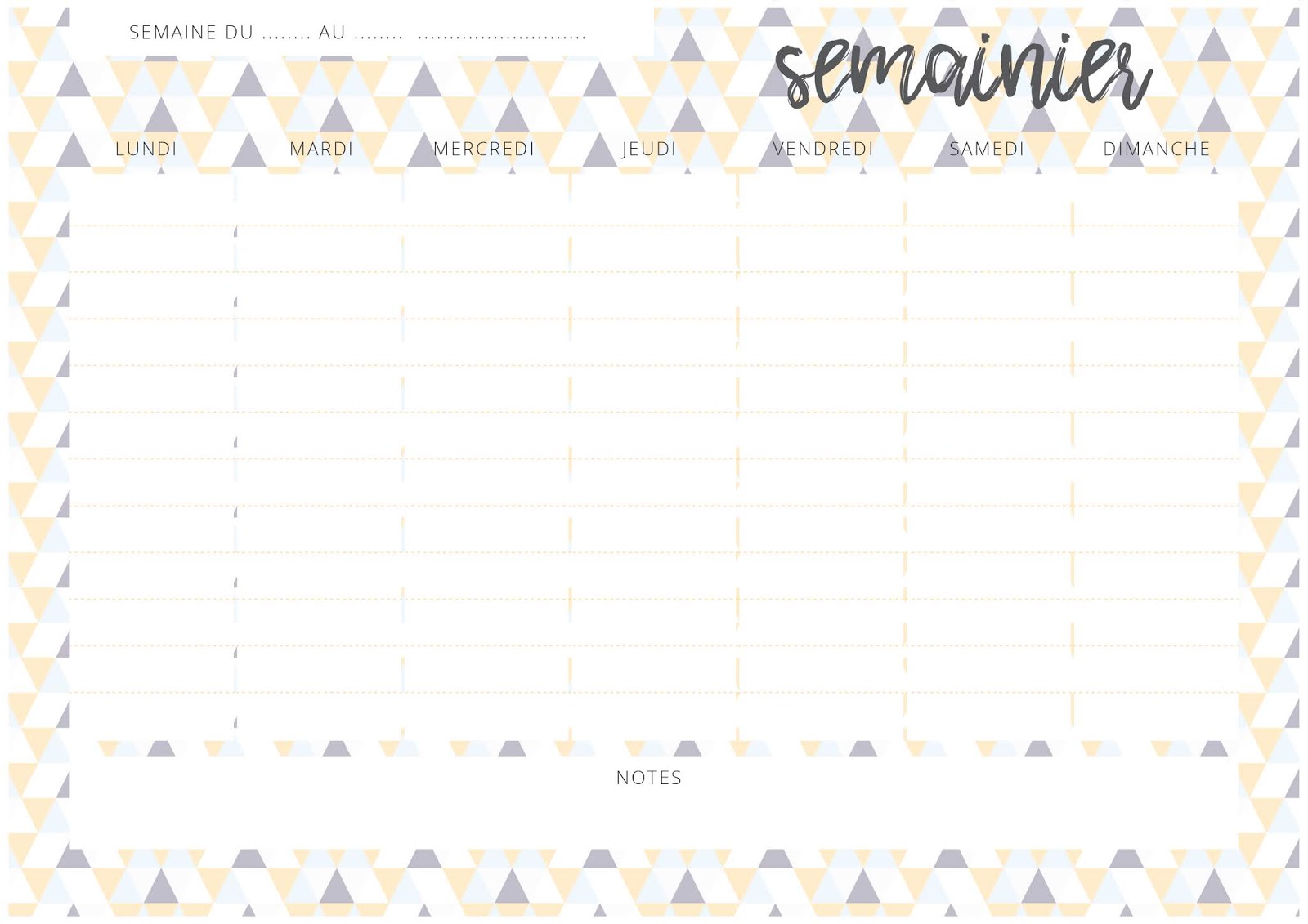 3 Semainiers design pour votre Bullet Journal