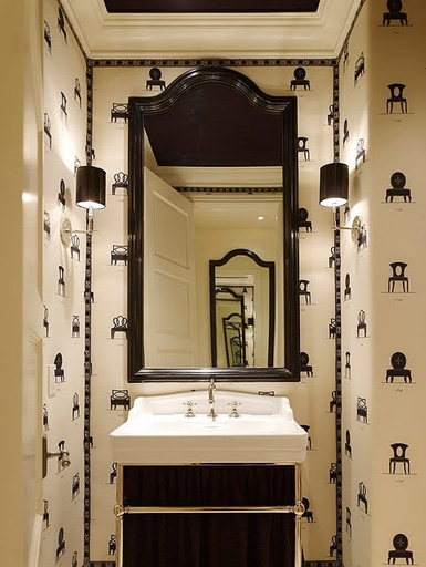 belle maison: Lighting Ideas for the Powder Bath