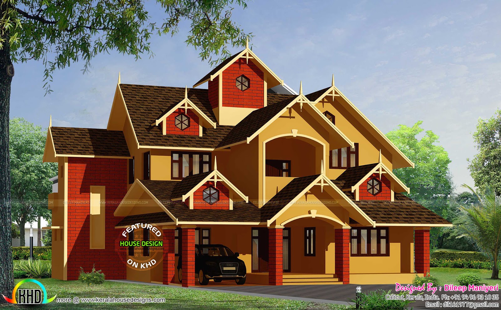 Hard color home design - Kerala Home Design and Floor Plans - 9K+ Dream ...