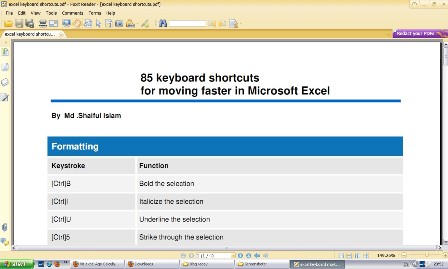 Ms excel keyboard sort cut . | Learn Computer
