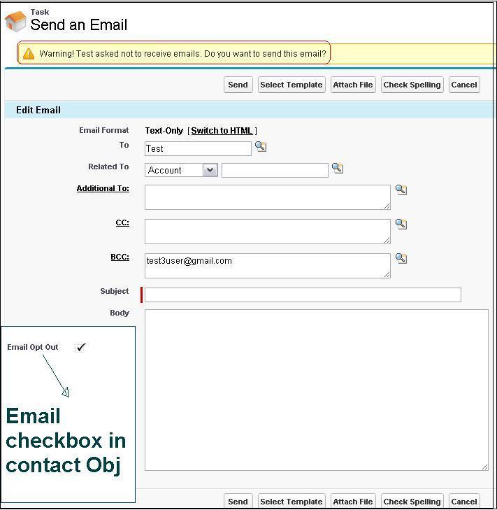 Salesforce: Email Opt Out Checkbox Field