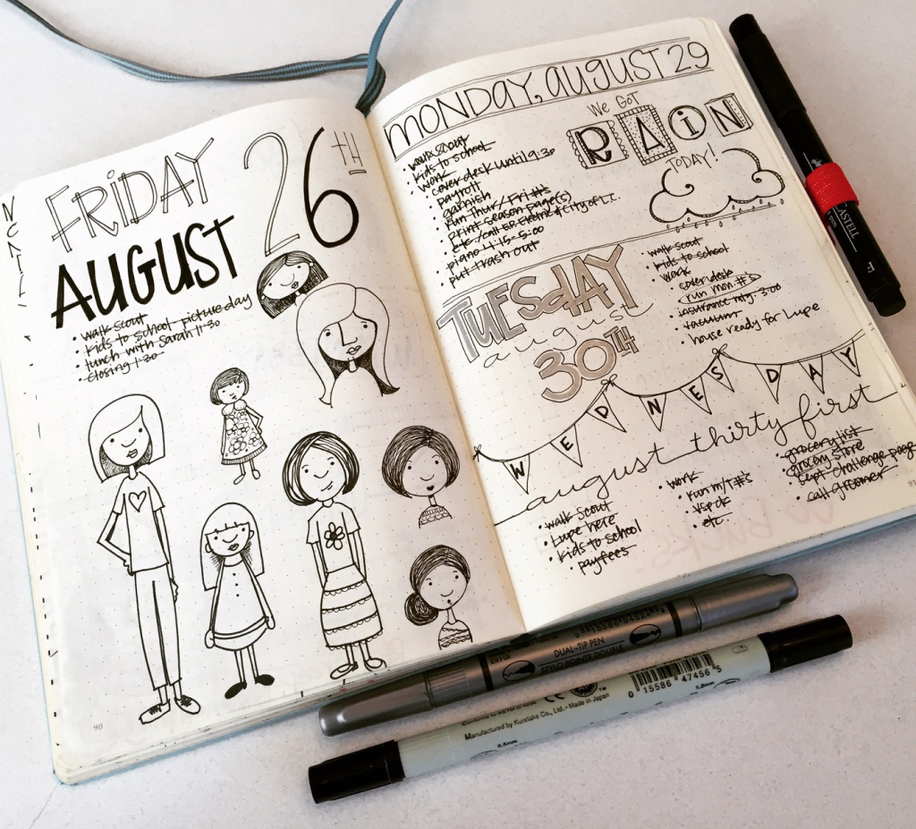 T. Matthews Fine Art: Bullet Journal Pages 90-91