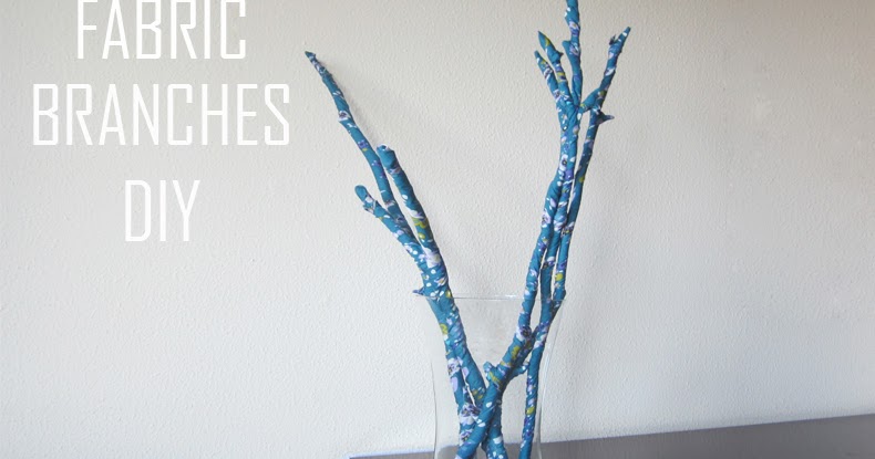 FABRIC BRANCHES DIY | MY WHITE IDEA DIY