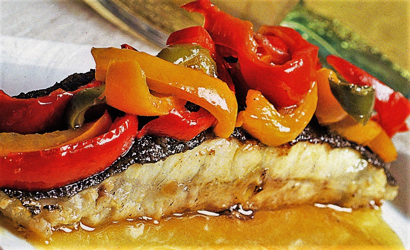 Rodaballo a la Plancha con Pimientos - Cocina La Red