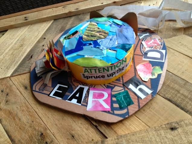 Crafty Texas Girls: Kids Craft: Earth Day Hat 2014
