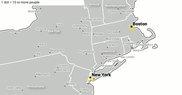 Stats, Maps n Pix: Megalopolis revisited: commuting in the Northeastern ...