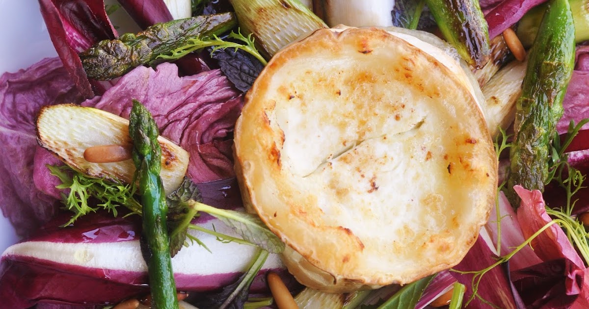 Salad au chèvre chaud - Salat mit warmem Ziegenkäse - Kubiena - Kochblog