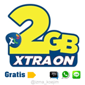 Paket Xtra ON 2GB dan 5GB Gratis Chating 6 Bulan - AGEN PULSA ELEKTRIK ...