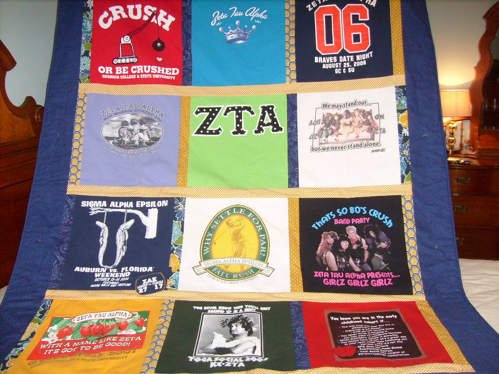 Shannon's Tee Shirt Quilts : A Married Couples - Double Sided Quilt
