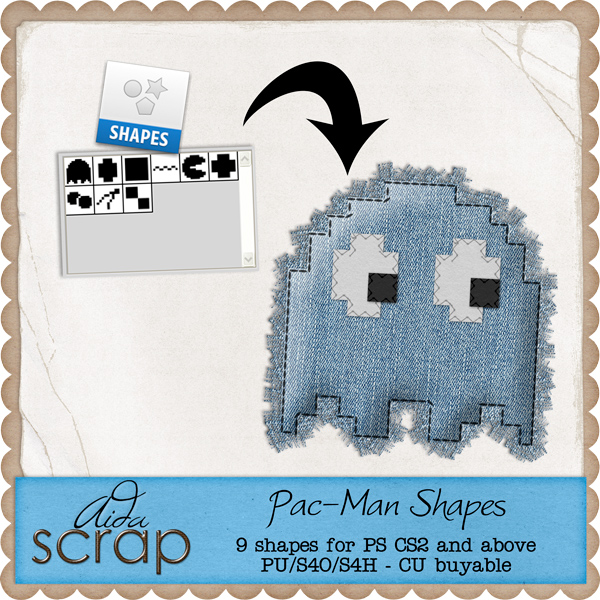 Aida Scrap: Pac-Man shapes